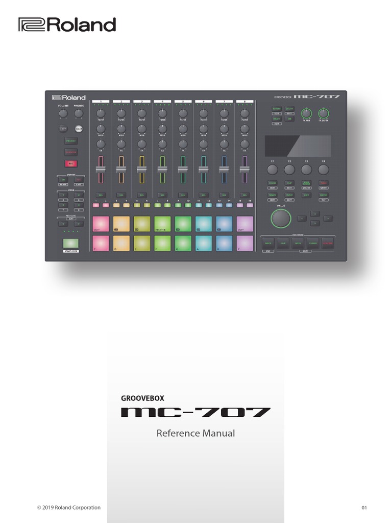 Roland MC-707 Manual PDF | PDF | Usb | Audio Electronics