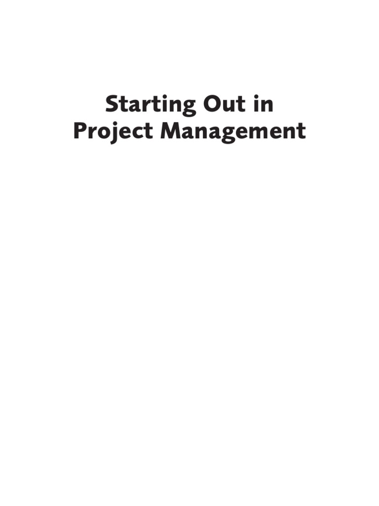 Starting Project Management | PDF | Project Management | Business