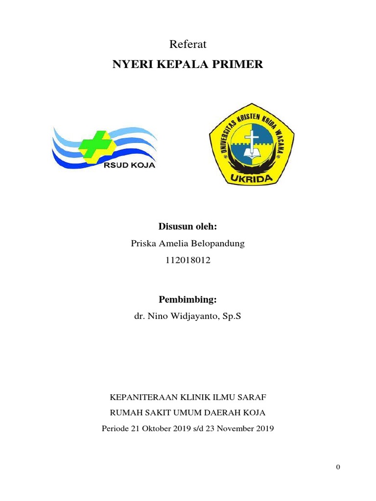 Referat Nyeri Kepala Primer | PDF
