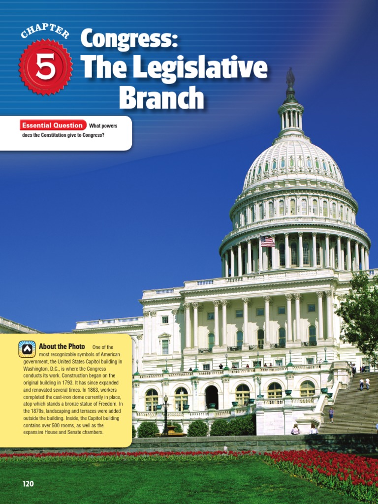 Chapter 5 Congress: The Legislative Branch | PDF | United States ...