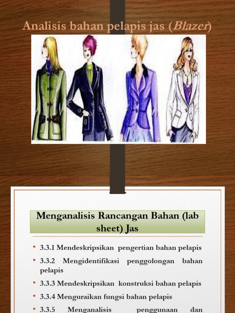 Analisis Bahan Pelapis Jas (Blazer) | PDF