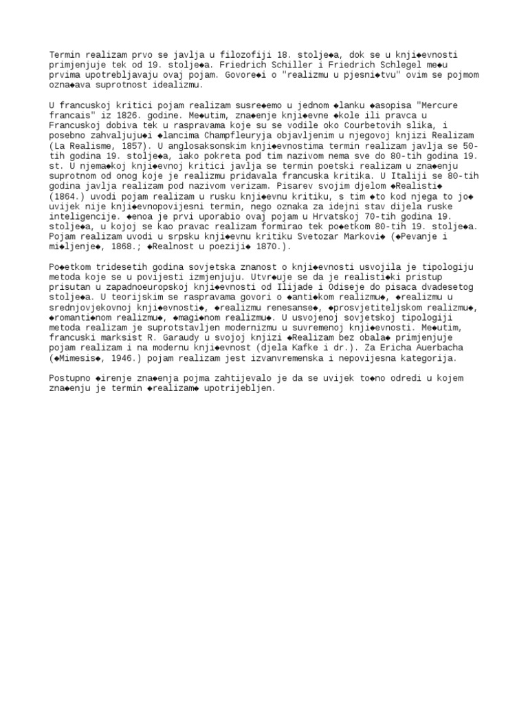 Nastanak Realizma | PDF