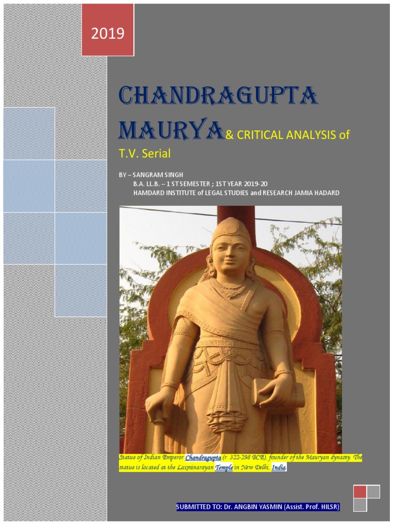 Chandragupta Maurya Statue Head