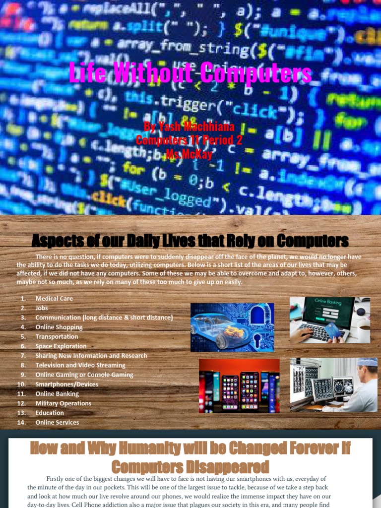 Life Without Computers | PDF | Video Games | Smartphone