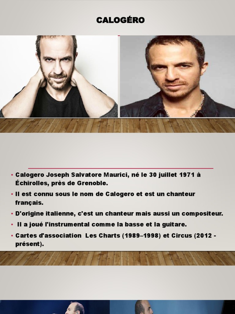 Calogero : Chanteur Pop Rock Français | PDF | Art