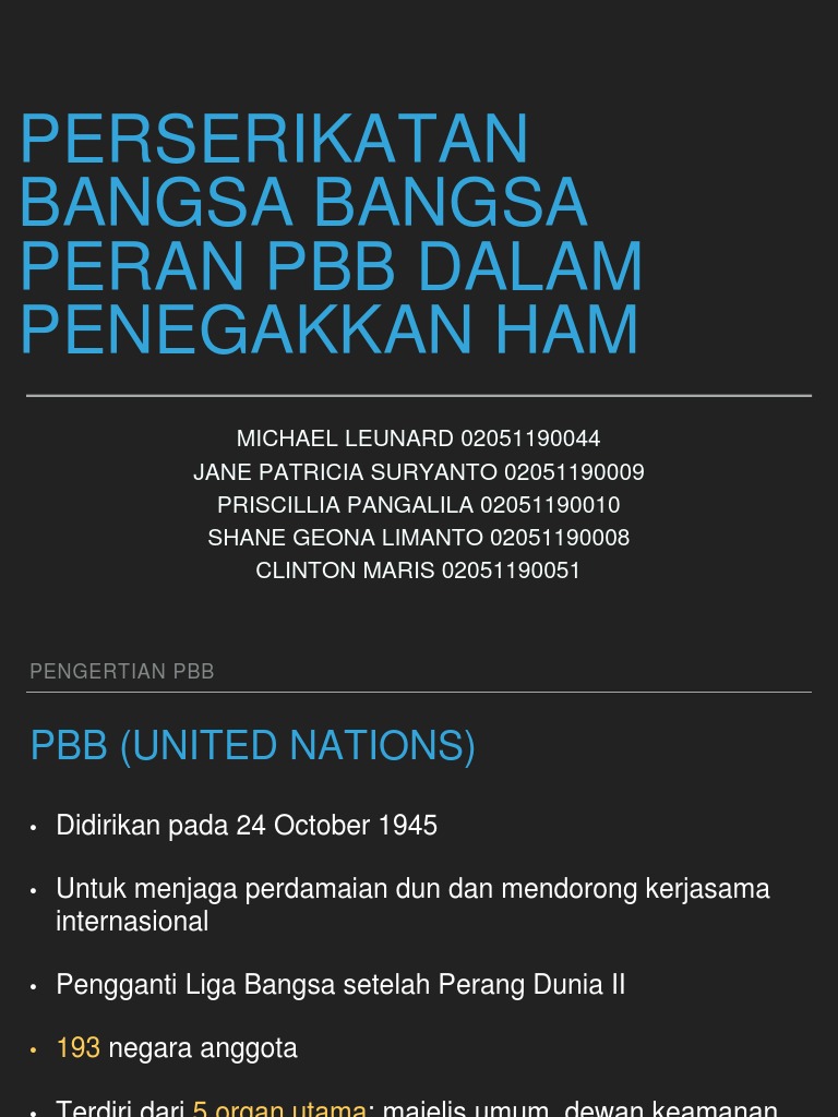 Ilmu Negara PBB New Version | PDF