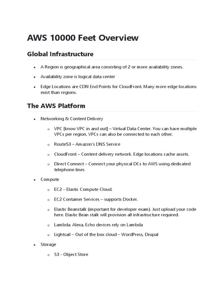 Aws Class Notes | PDF | Domain Name System | Backup