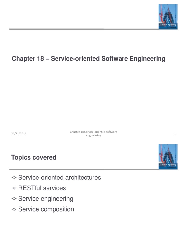 Ch18 Service Oriented Software Engineering Pdf Service Oriented Architecture