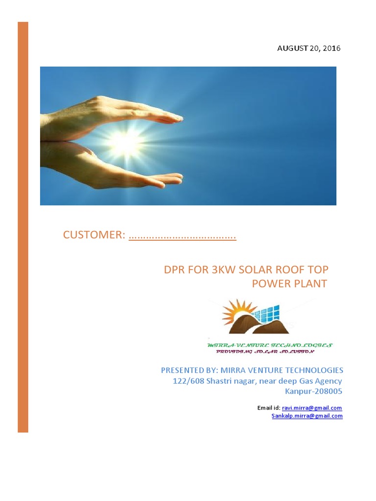 3KW Hybrid Solar PV Power Plant | PDF | Photovoltaics | Photovoltaic System