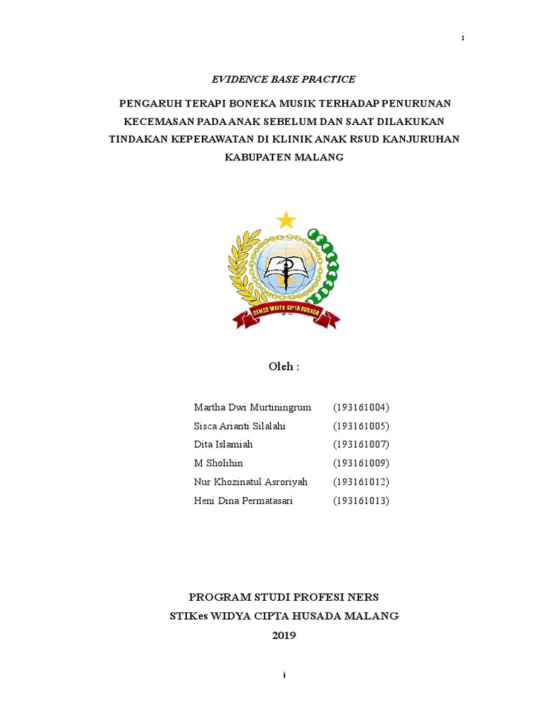 EBP Terapi Musik Anak TGL 18 | PDF