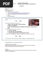 Sample Integrated Lesson Plan | PDF | Reading Comprehension | Communication