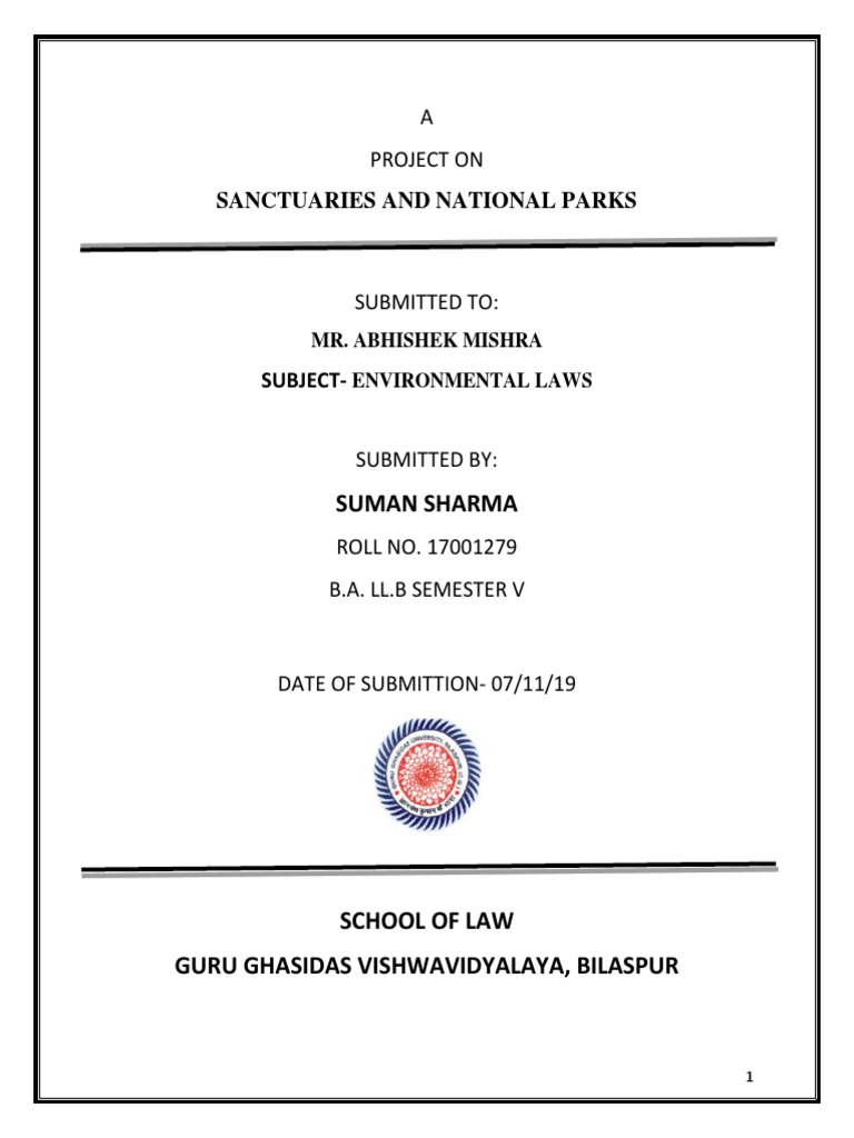 Sanctuaries vs National Parks Explained | PDF | Wildlife | Protected Area