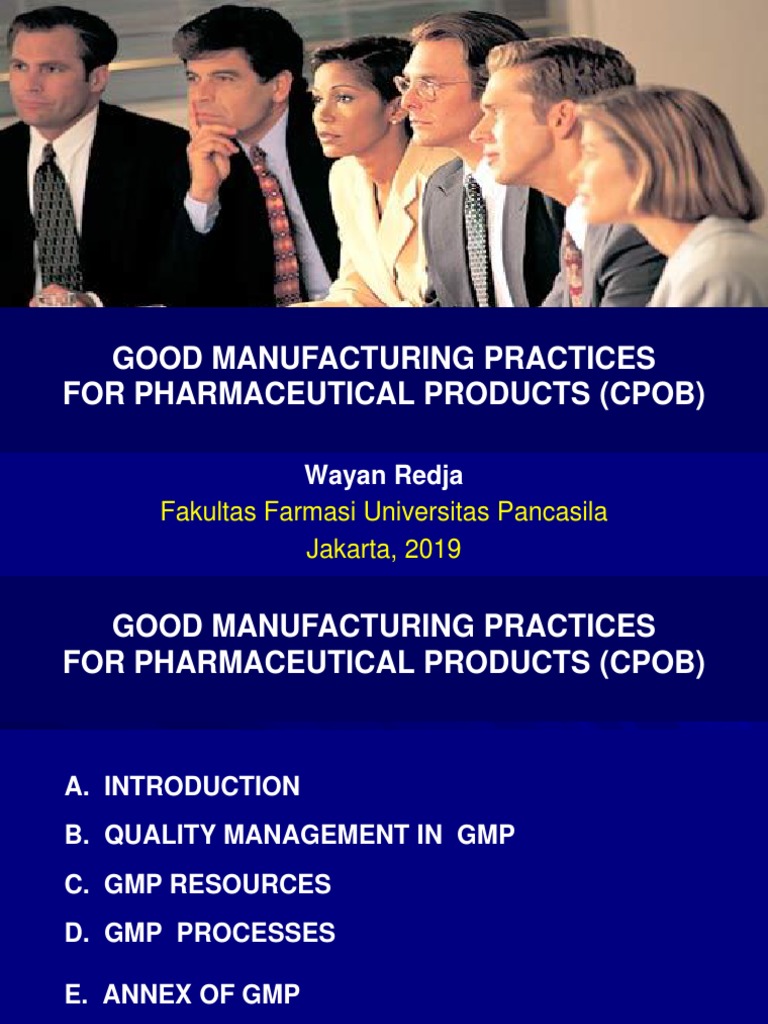 Good Manufacturing Practices Overview | PDF | Quality Assurance | Risk ...
