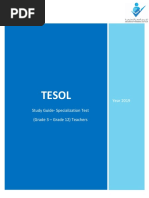 TESOL Sample Test 1 | PDF | Learning | Teachers