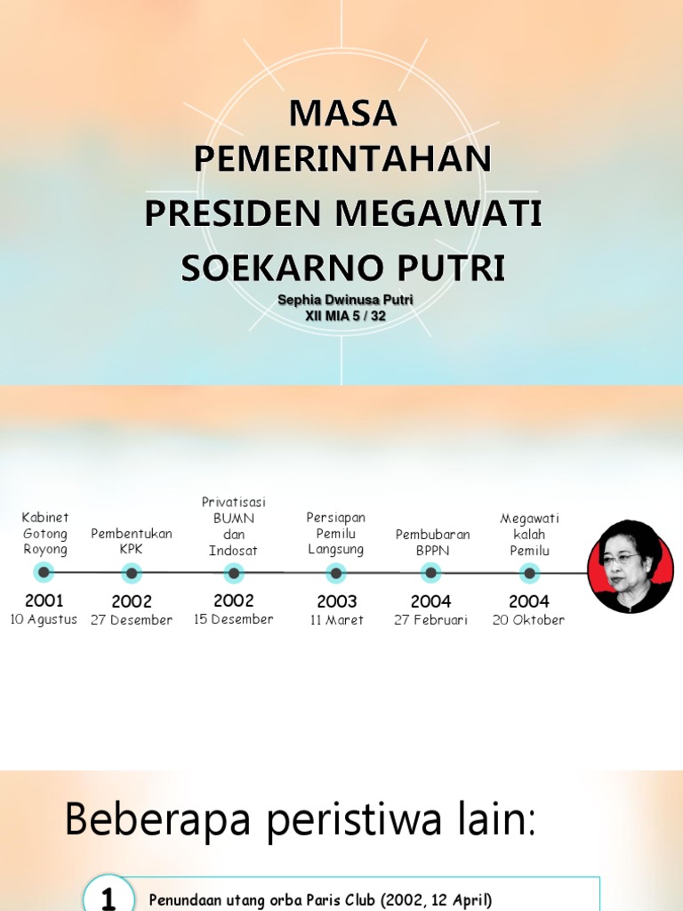Masa Pemerintahan Megawati 2001-2004 | PDF