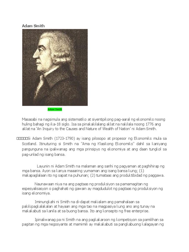 Adam Smith | PDF