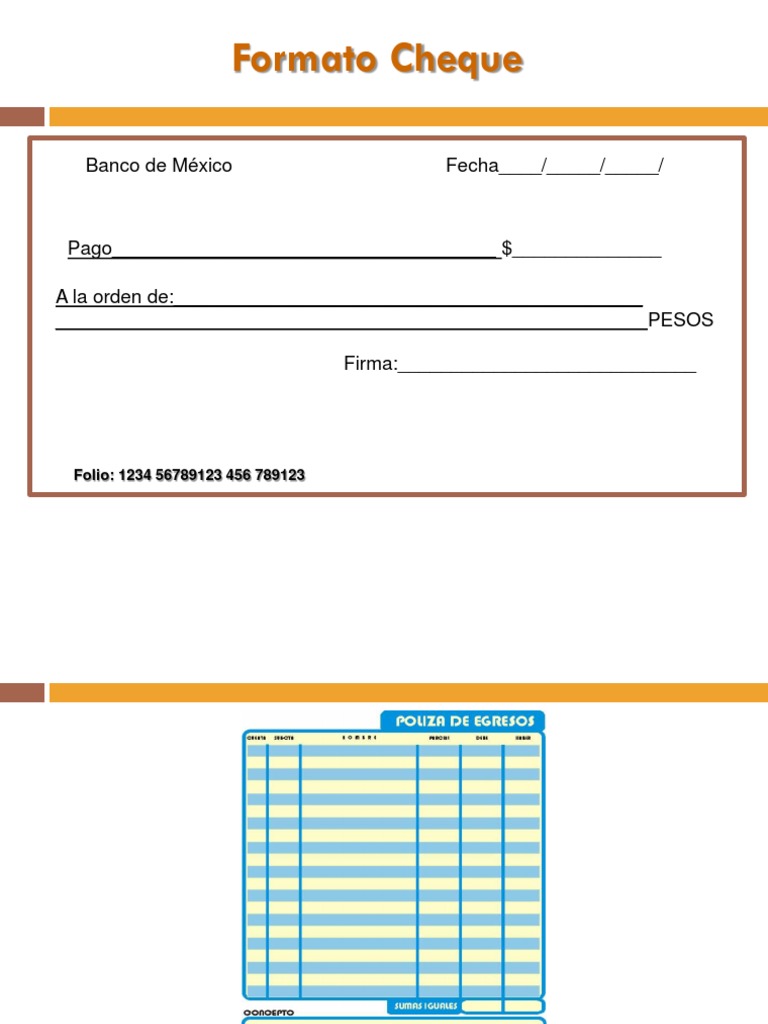 Formato de Cheque Mexicano | PDF | Derecho