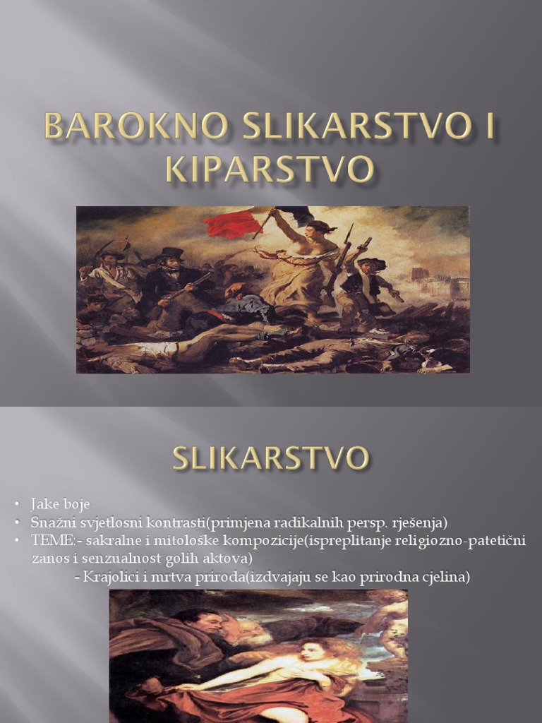 BAROK-kiparstvo I Slikarstvo | PDF