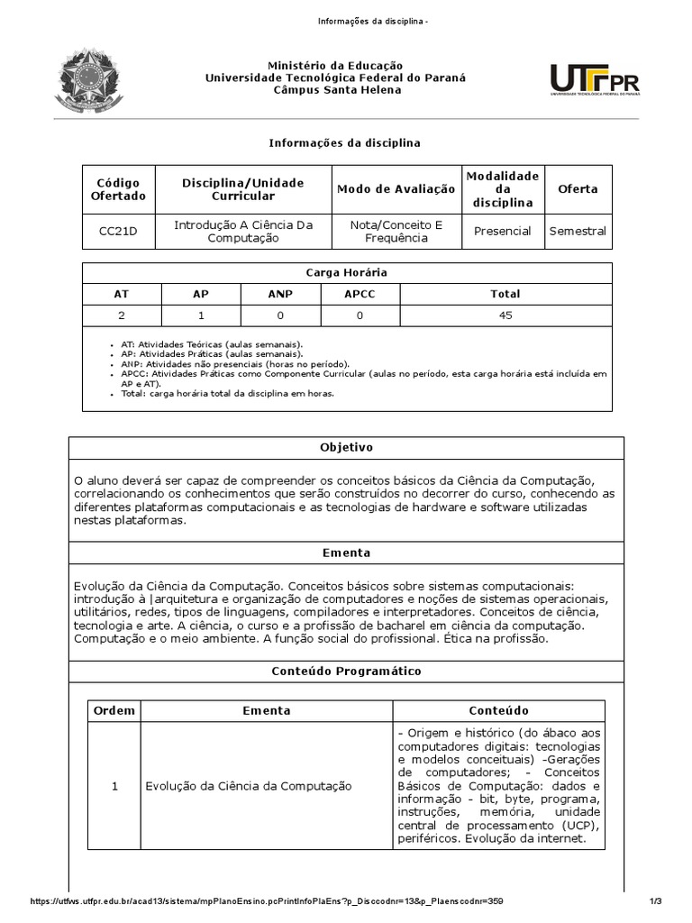 Introdução A Ciencia Da Computação Pdf Ciência Da Computação