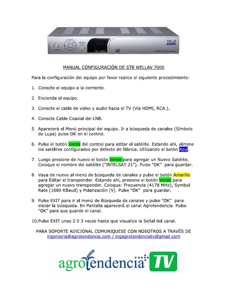 Manual de Configuración STB | PDF