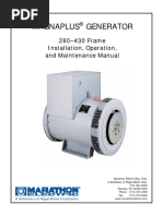 Marathon Generator Manual Guide | PDF | Components | Power (Physics)