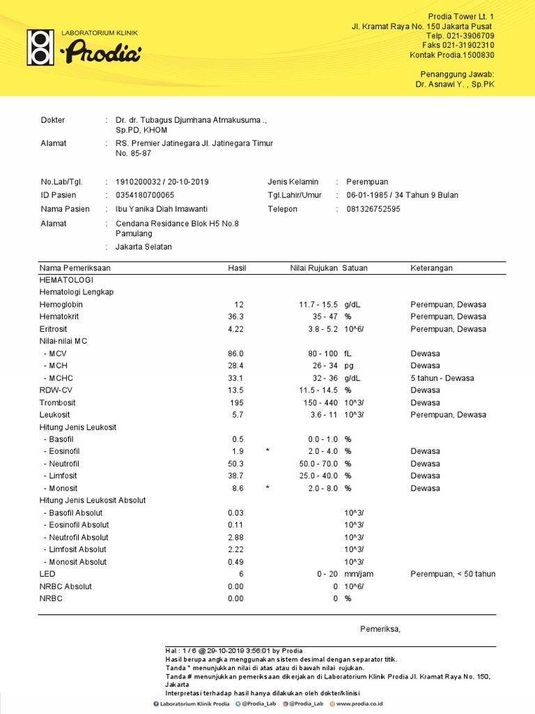 Manage Lab Result-1910200032 | PDF