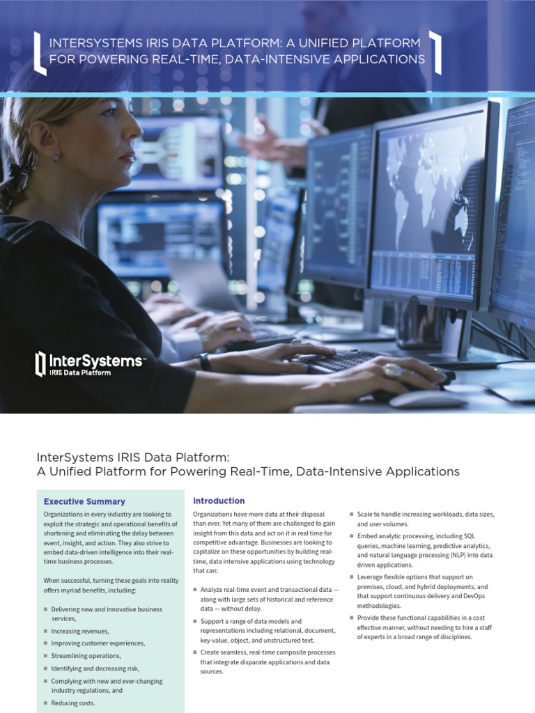 InterSystems IRIS Data Platform-Unified Platform For Powering Real-Time Data-Intensive ...