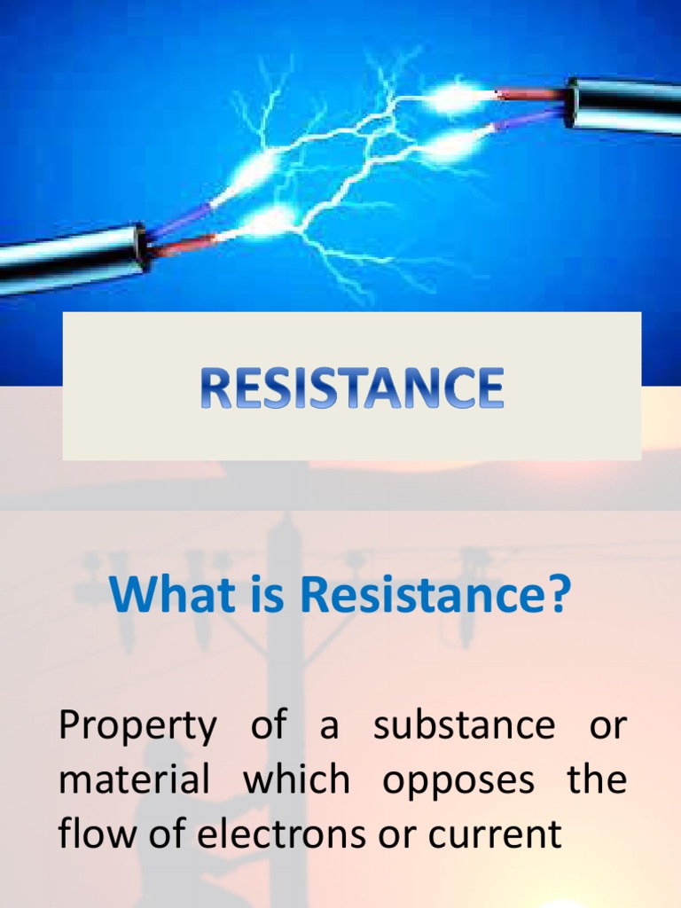Resistance | PDF | Electrical Resistance And Conductance | Manufactured ...