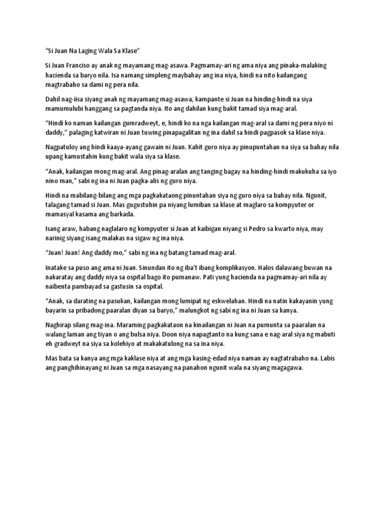 Filipino Story | PDF