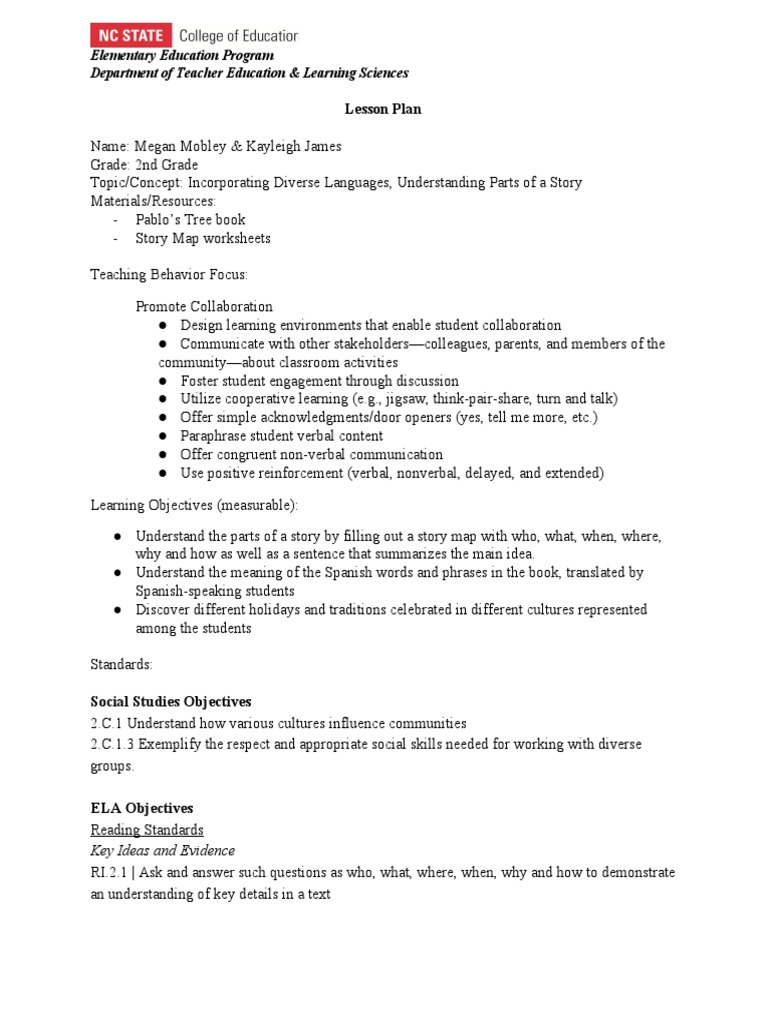 375 Lessonplantemplate | PDF | Lesson Plan | Nonverbal Communication