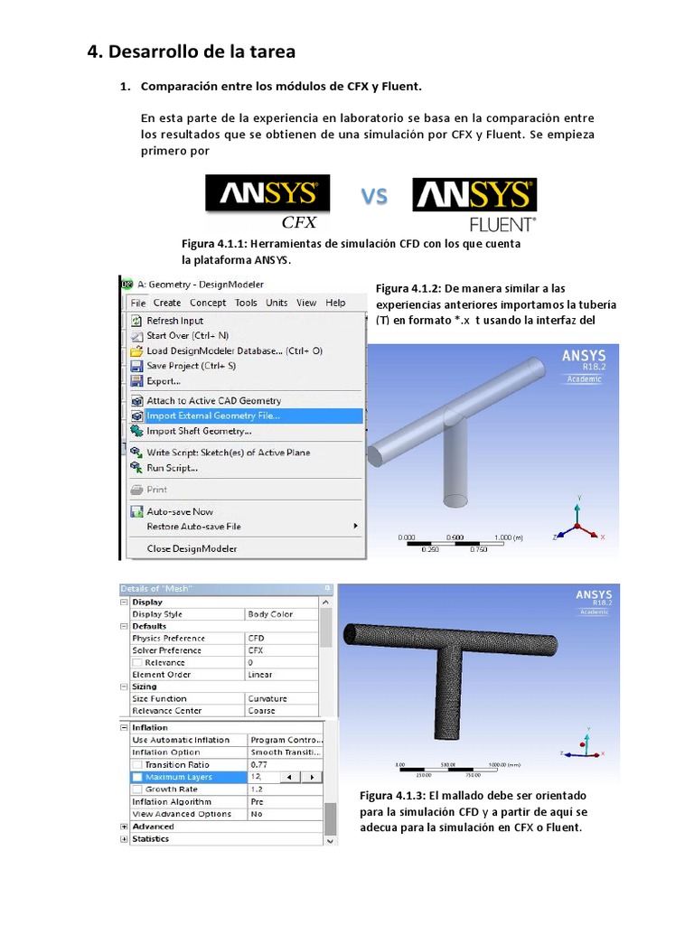 Comparativa CFX vs Fluent en ANSYS | PDF | Simulación | Software