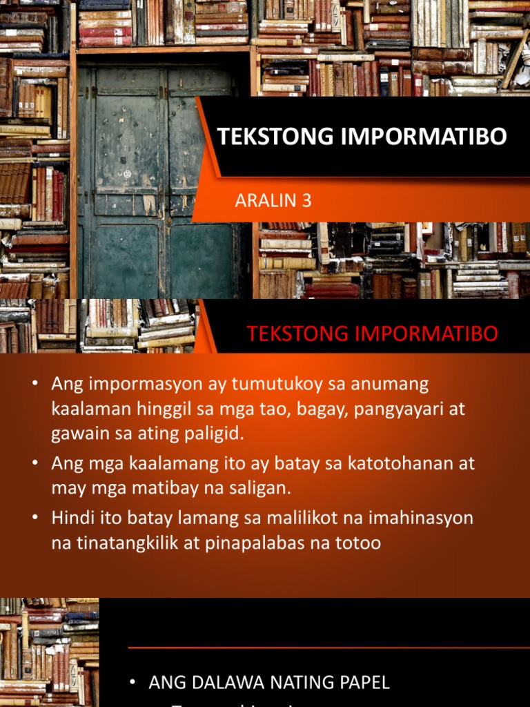 Tekstong Impormatid | PDF