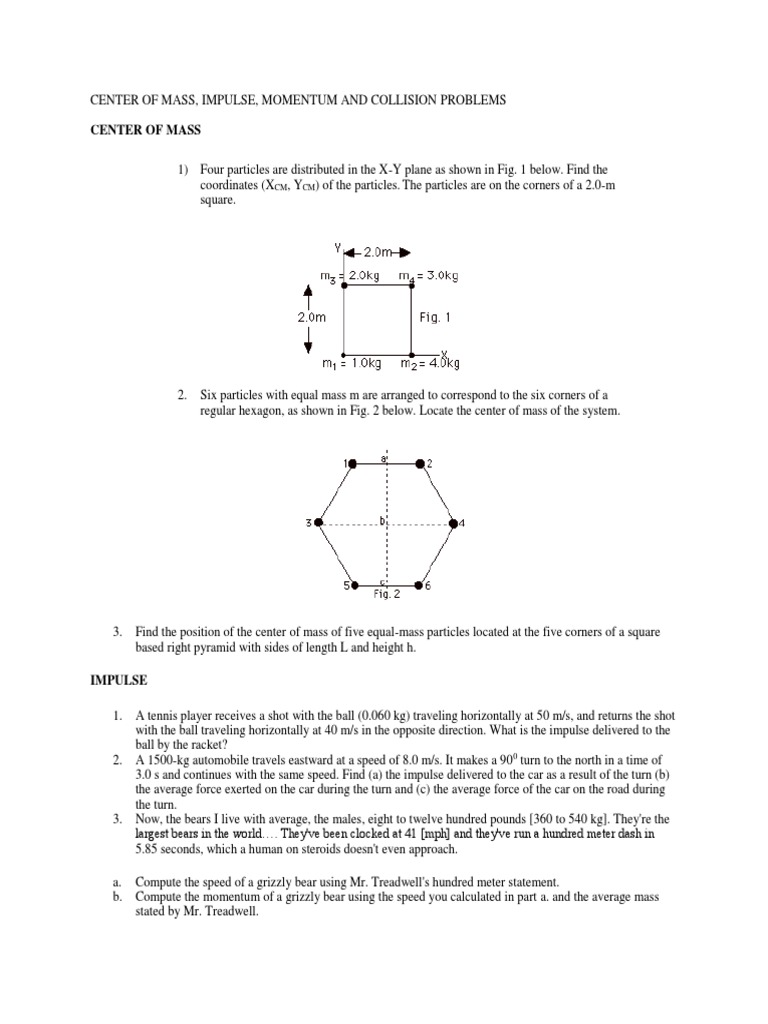 PROBLEMS | PDF | Collision | Quantity
