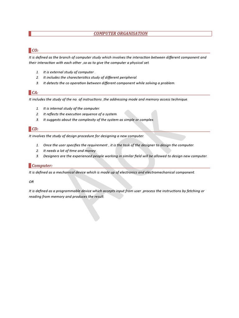 Understanding Computer Organization Basics | PDF