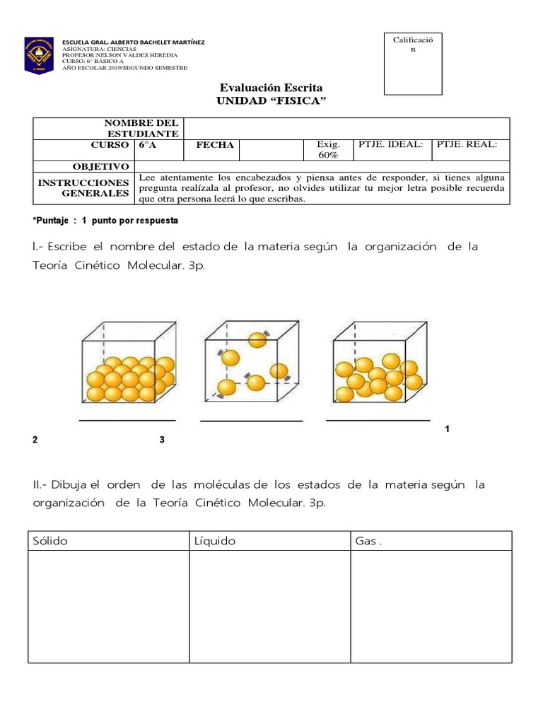 Prueba De 6 Basico Pdf