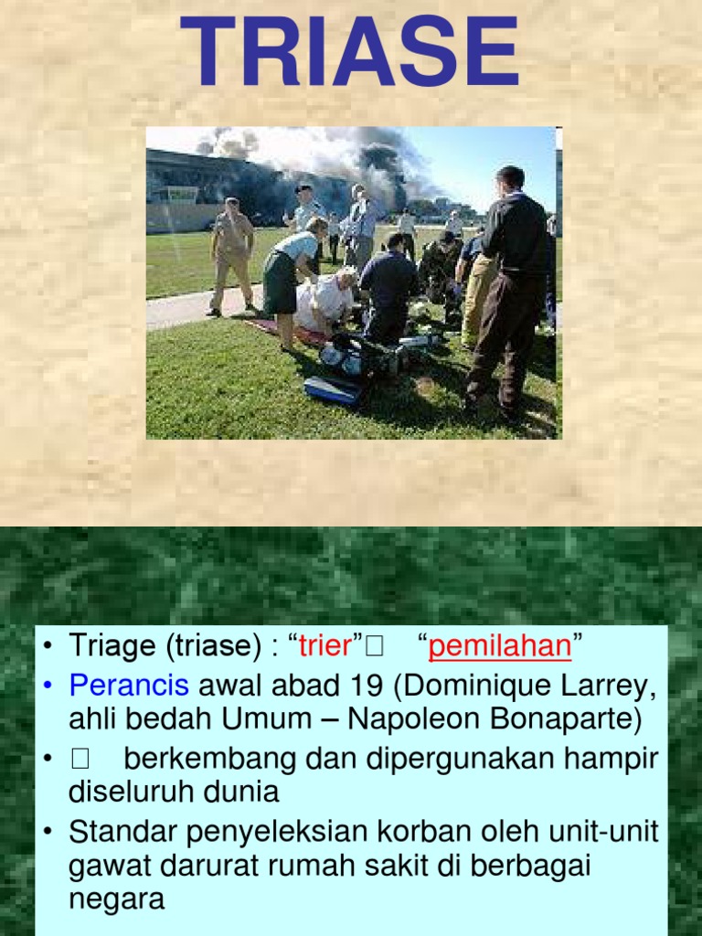 Prinsip dan Jenis Triase Medis | PDF | Sains & Matematika