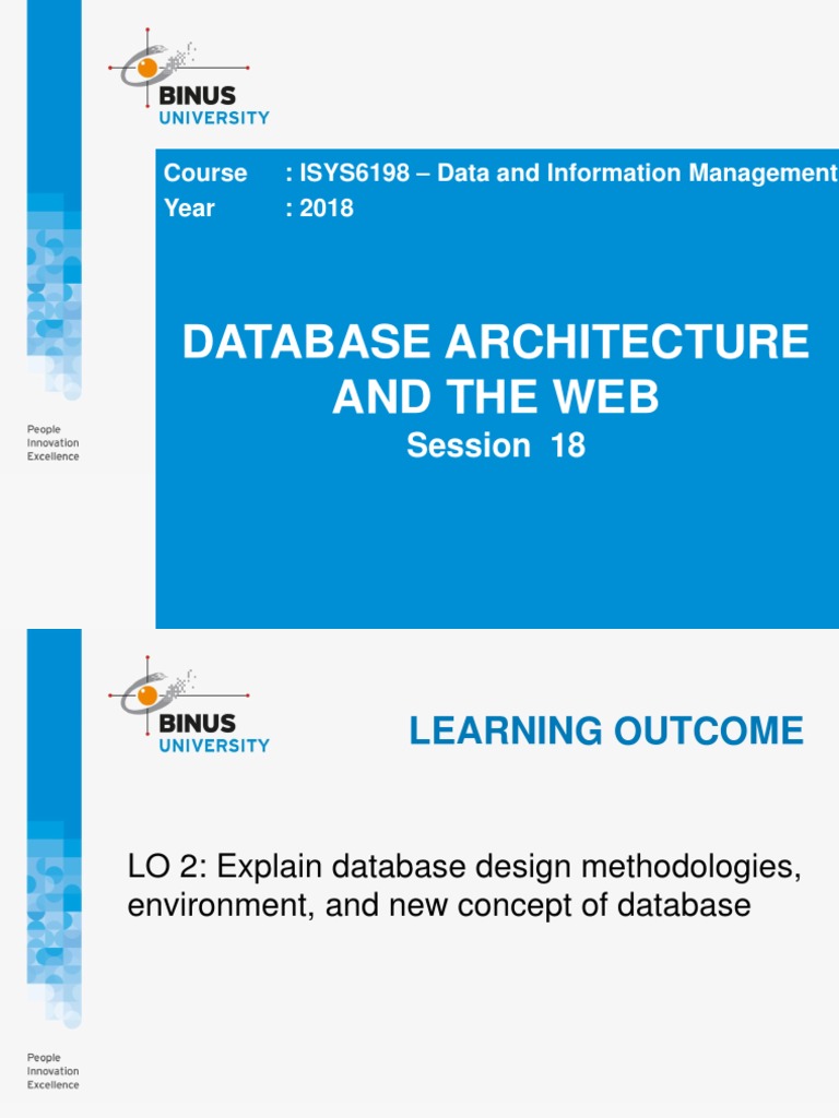 Database Architecture And The Web An Overview Of Client Server Architectures Distributed