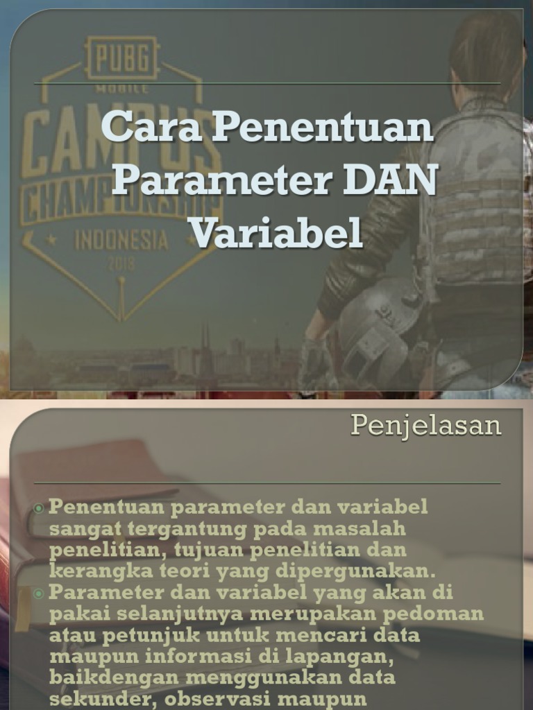 Cara Penentuan Parameter DAN Variabel | PDF