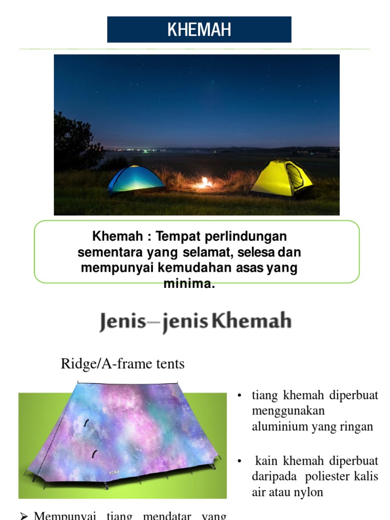 Jenis Khemah | PDF