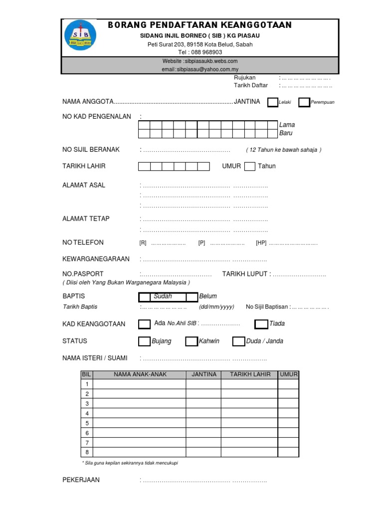 Borang Sib | PDF