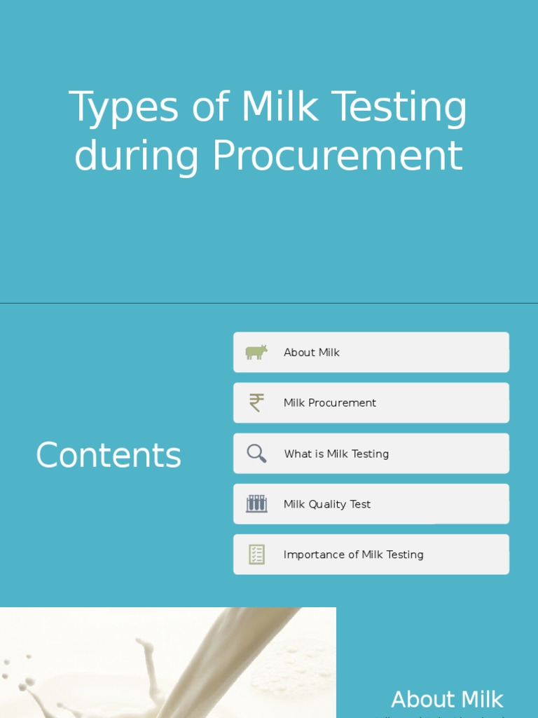 Milk Quality Testing Methods Explained | PDF | Sodium Hydroxide | Milk