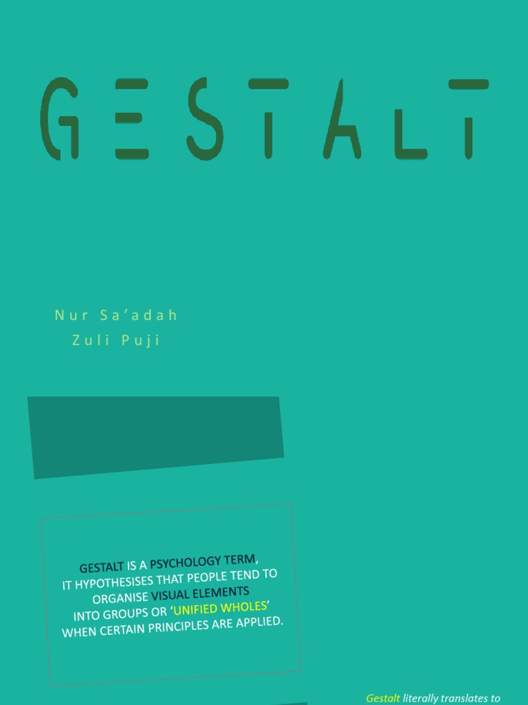 Gestalt Theory PowerPoint | PDF
