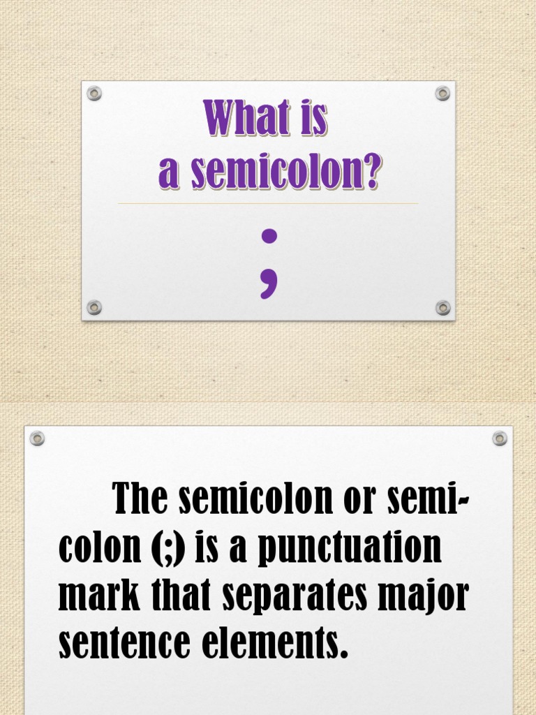 Semi Colon | PDF | Semiotics | Punctuation