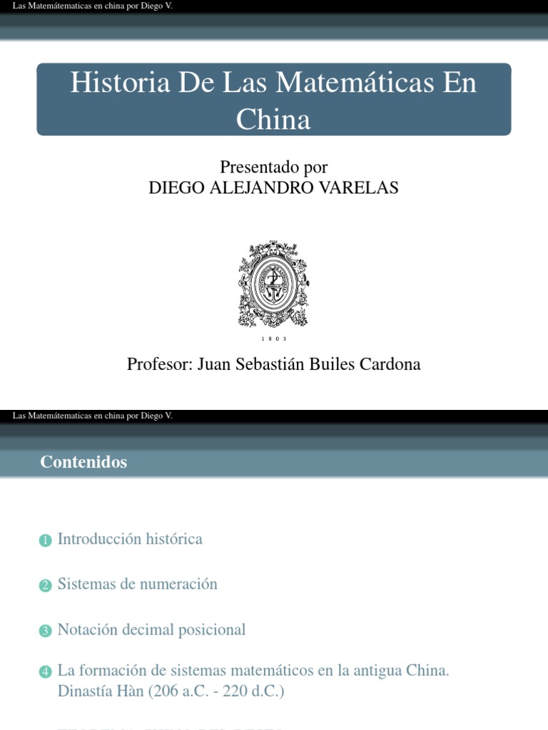 Las Matemáticas en China | PDF | Decimal | Aritmética