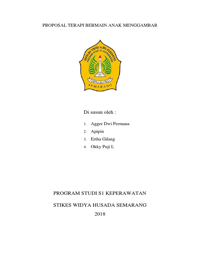 Proposal Terapi Bermain Anak Menggambar | PDF Proposal Terapi Bermain Anak Menggambar | PDF
