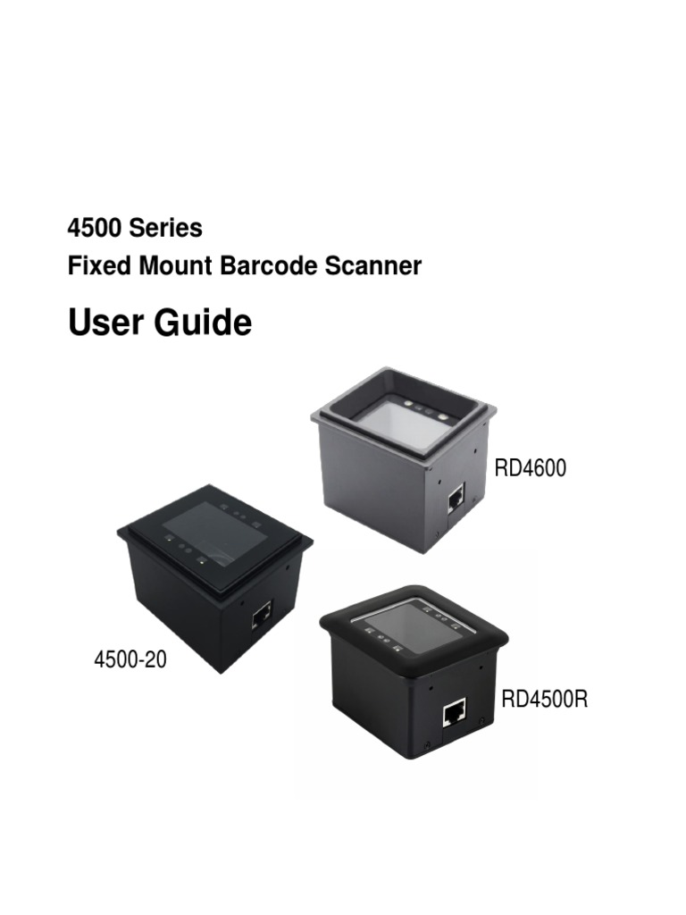 4500 Series User Guide | PDF | Barcode | Usb