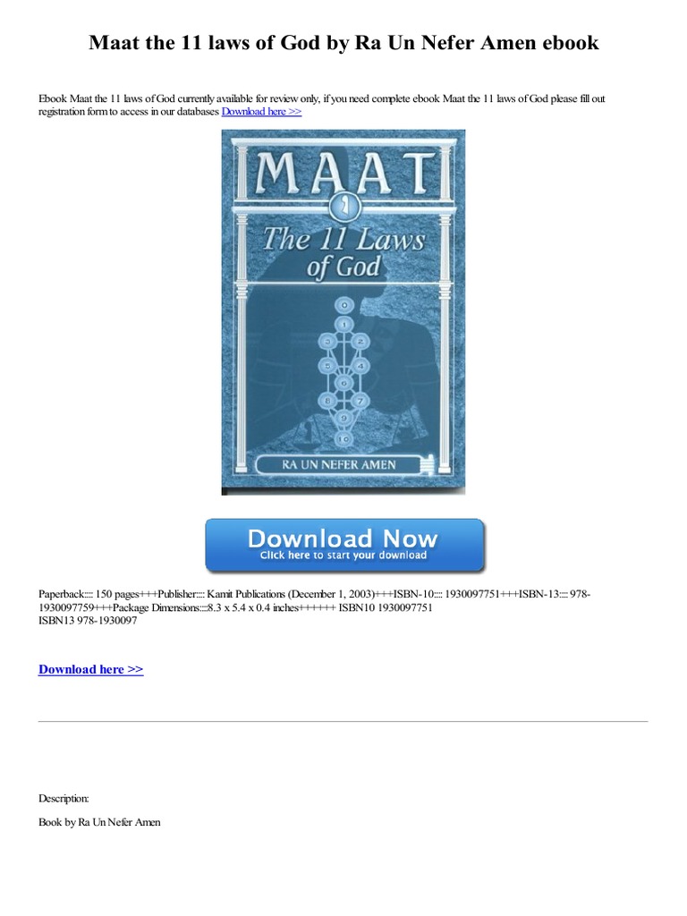 Maat | PDF