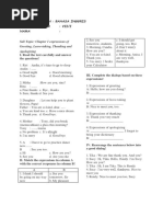Greeting and Leave Taking Worksheet | PDF