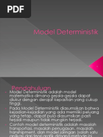 Model Deterministik dalam Matematika | PDF | Metode & Bahan Ajar | Komputer