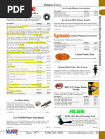 Bullet and Primer Size Chart | PDF | Firearms | Pistol And Rifle Cartridges